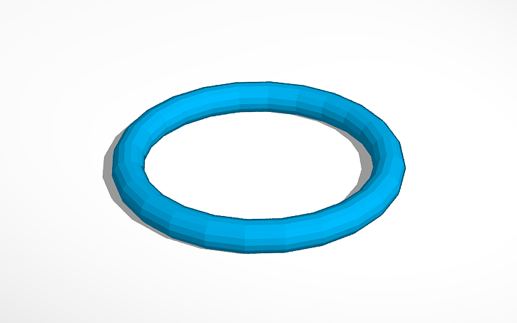 3D design Ring for 1 inch webbing - Tinkercad