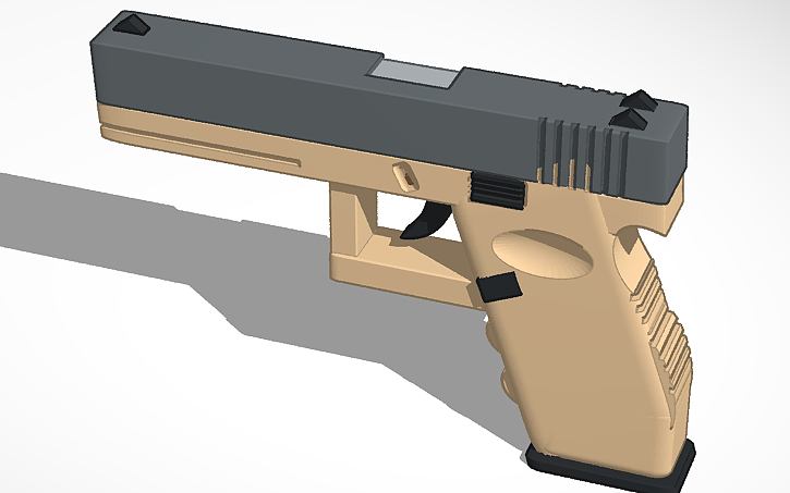 3D design glock-19 - Tinkercad