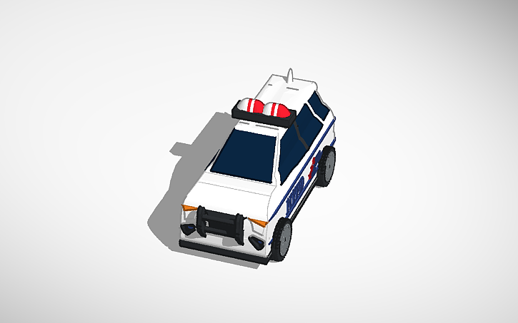 3D design NYPD Car - Tinkercad