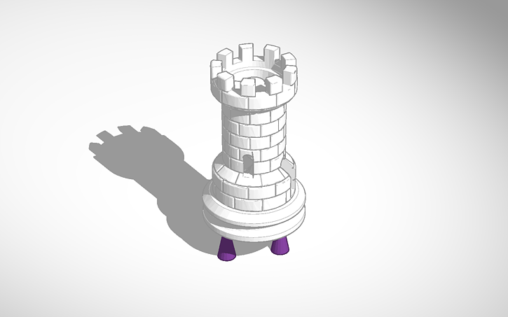 3D design Chess Rook | Tinkercad