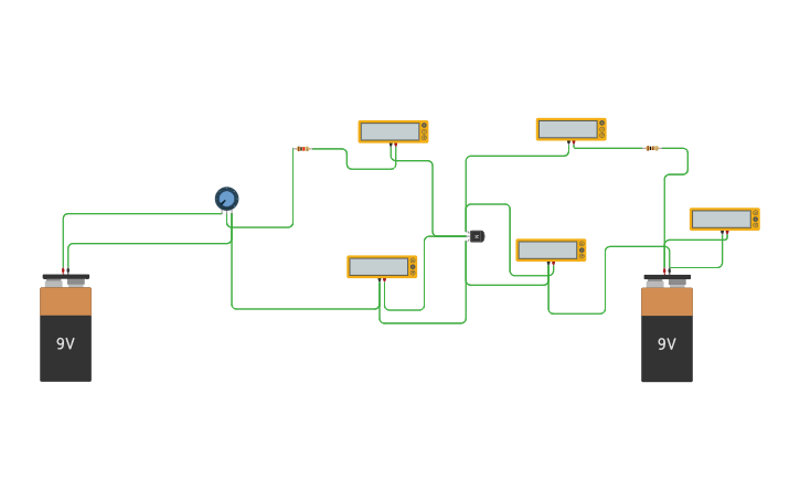 Circuit design Bipolárny tranzistor ako spínač - Meranie | Tinkercad