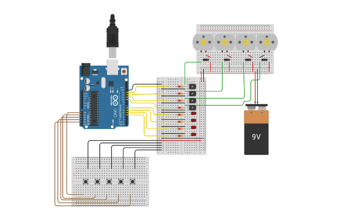 Circuit design CEN325 Assignment2: Vending Machine - Tinkercad