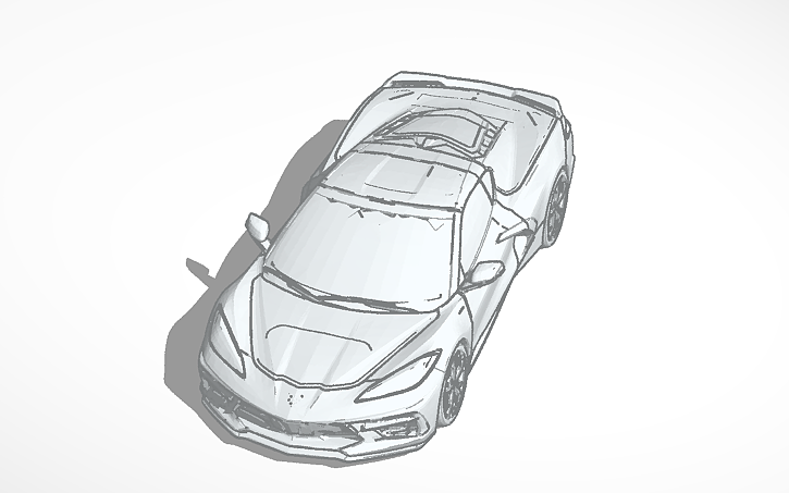 3D design 2021 Chevrolet Corvette C8 - Tinkercad