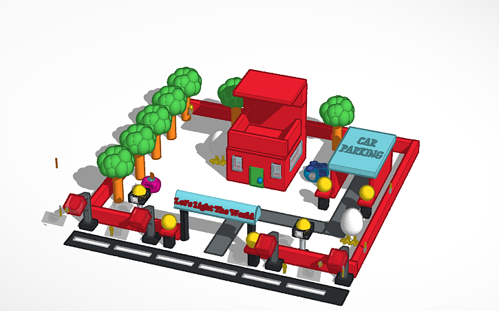 3D design The best lamps and house | Tinkercad