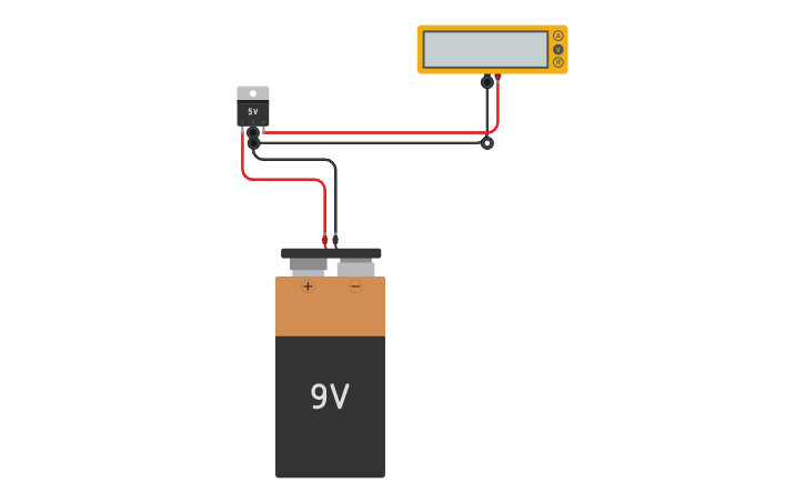 Circuit design 5v voltage regulator - Tinkercad