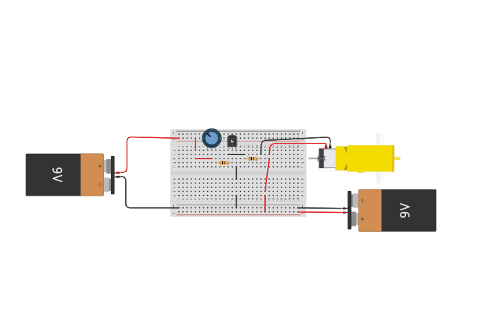 Circuit design Motor de aficionado - Tinkercad