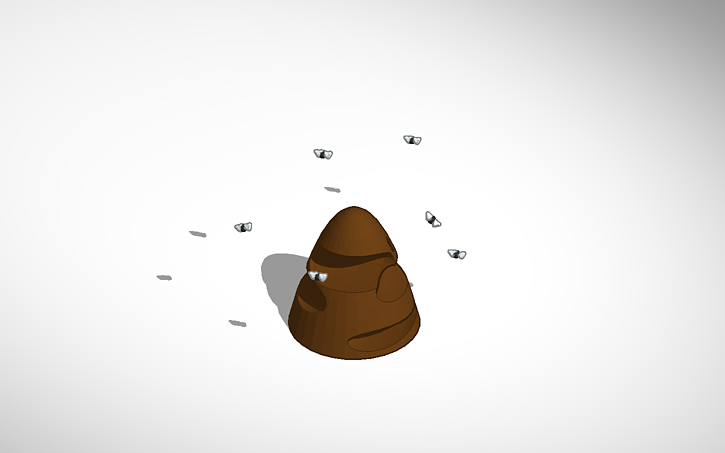 3D design dog poop - Tinkercad