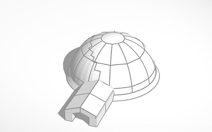 3D design Igloo - Tinkercad