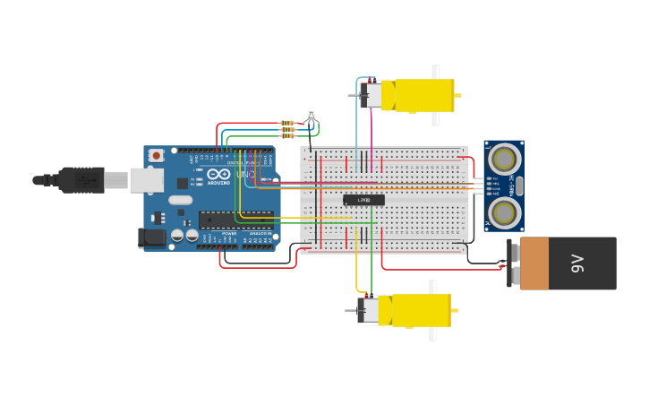 Circuit design Auto Automático[Proyecto] - Tinkercad