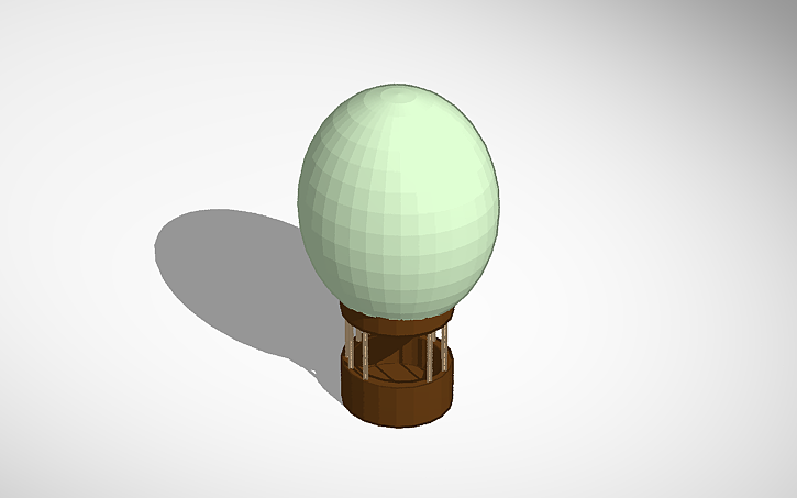 3D design balon - Tinkercad
