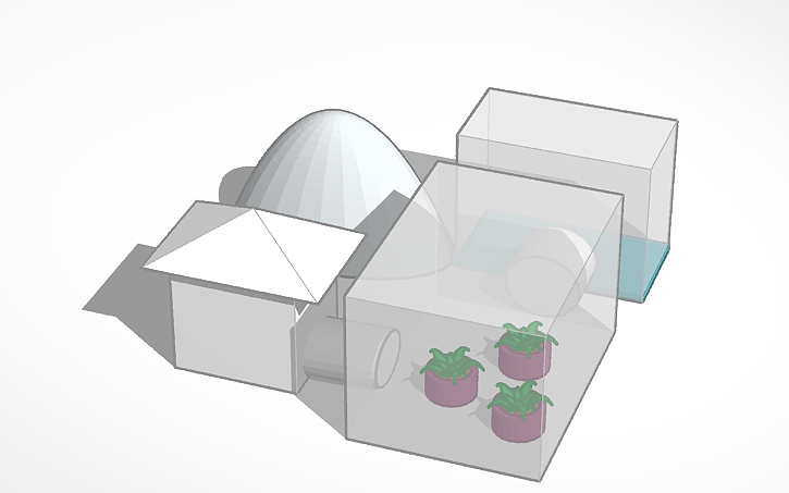 3D design Oli's Moon Base - Tinkercad