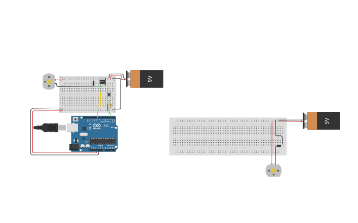 Circuit design Ch.09 Motorized Pinwheel | Tinkercad