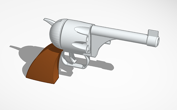 3D design modular revolver - Tinkercad