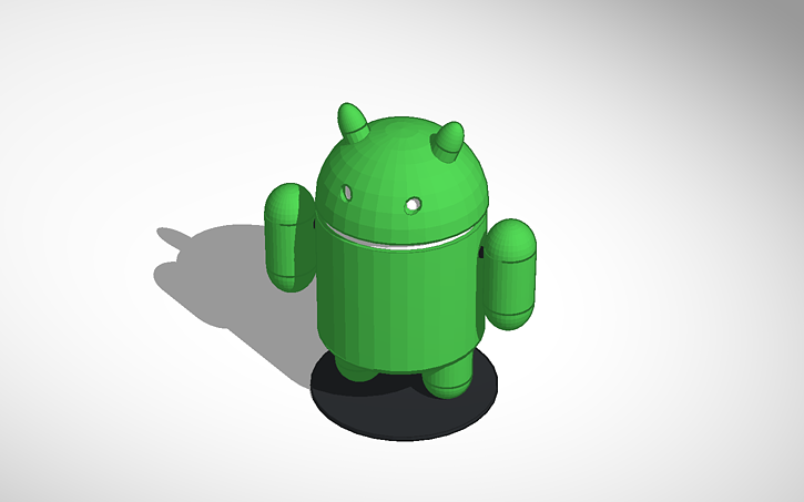 3D design Android Mascot | Tinkercad