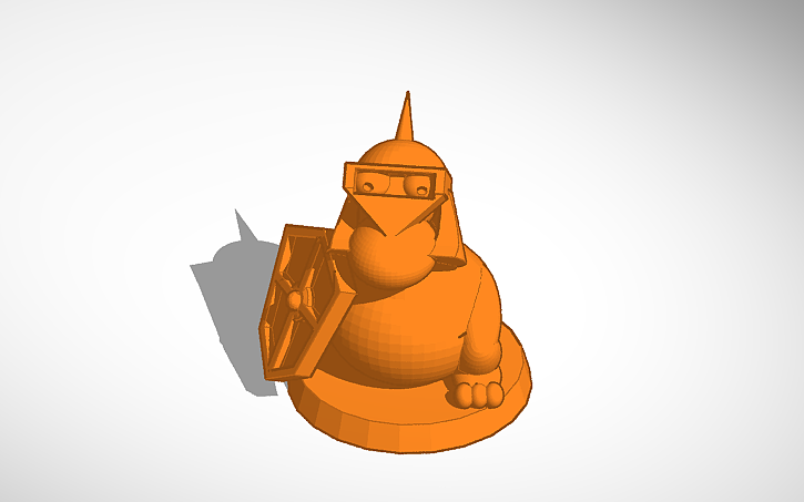 3D design Nerd Candy DND-Fighter 28mm - Tinkercad