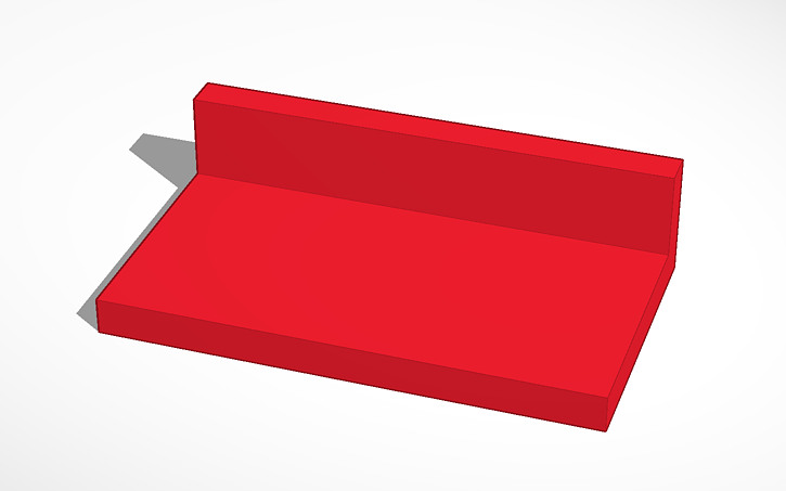3D design L Shape - Tinkercad