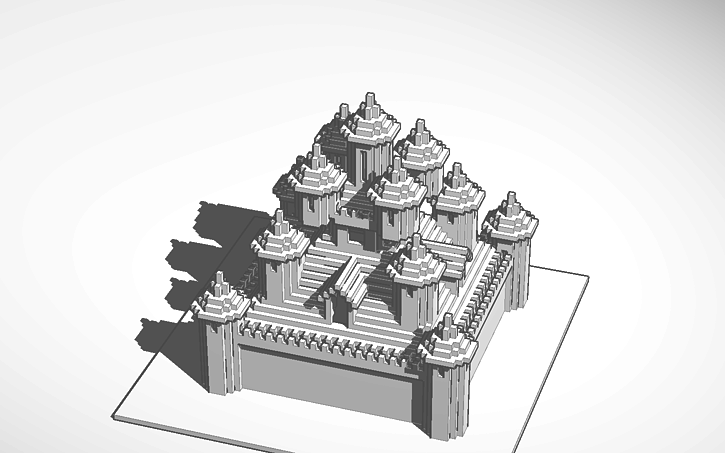 3D design Minecraft Castle | Tinkercad