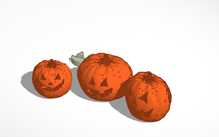3D design Haloween pumpkins - Tinkercad