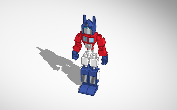 3D design Goofy Optimus Prime ragdoll - Tinkercad