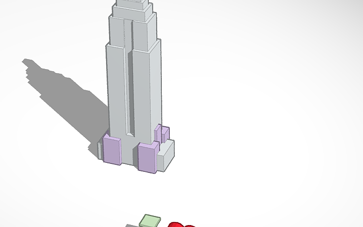 3D design empire state (esmé) - tasca 8 - Tinkercad