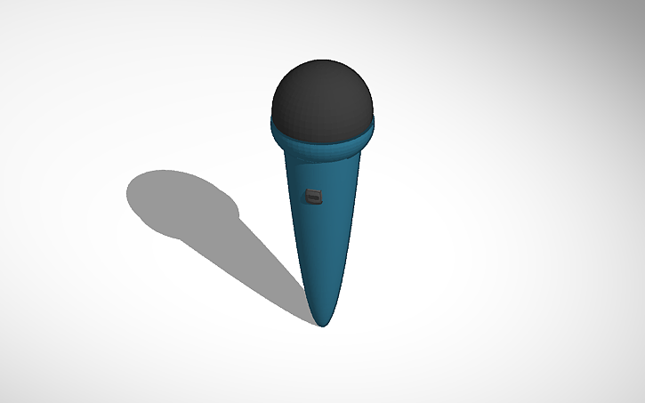 3D design Handheld Microphone - Tinkercad
