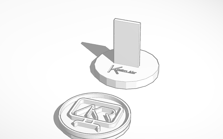 3D design kasim akr stand | Tinkercad