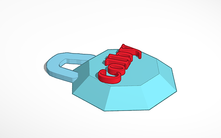 3D design Colby_Key Chain - Tinkercad