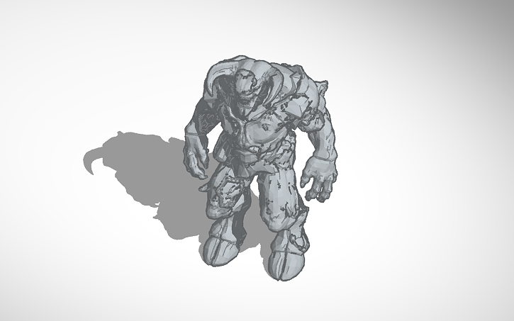 3D design DOOM baron - Tinkercad