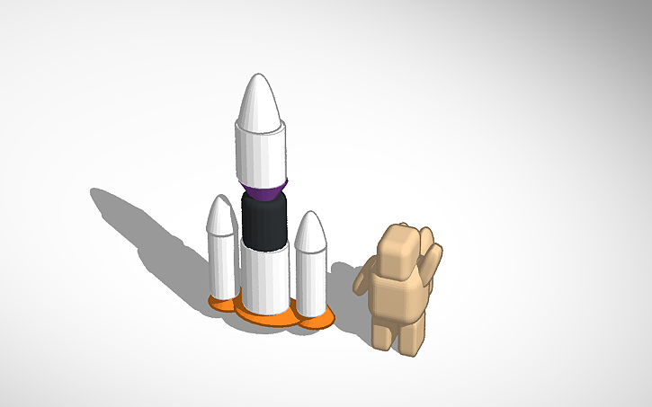 3D design Space Rocket - Tinkercad