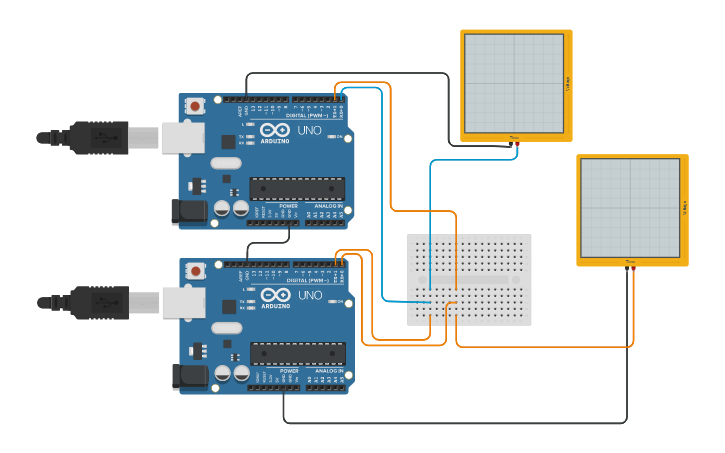 Circuit Design Copy Of Serial Communication With Arduinos Tinkercad