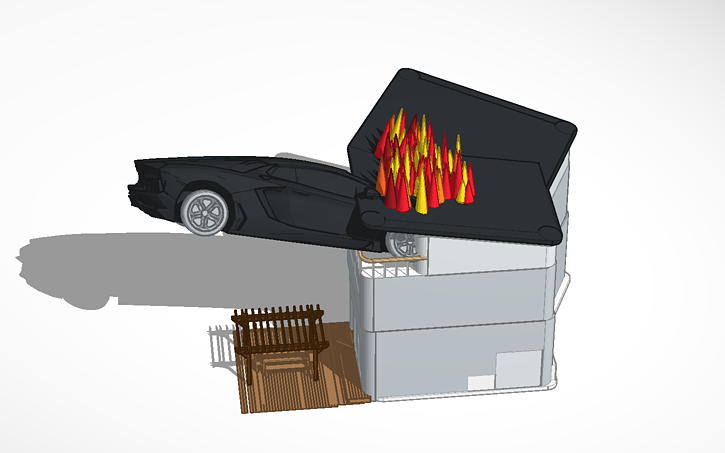 3D design Car crash - Tinkercad