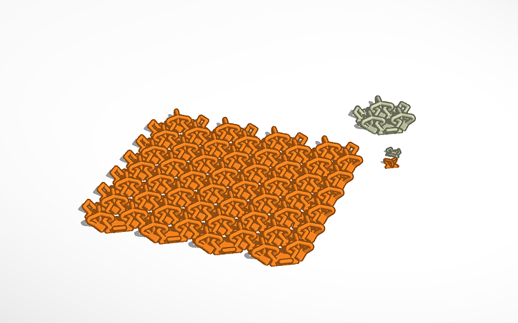 3D design triangle fabric 6x6 | Tinkercad