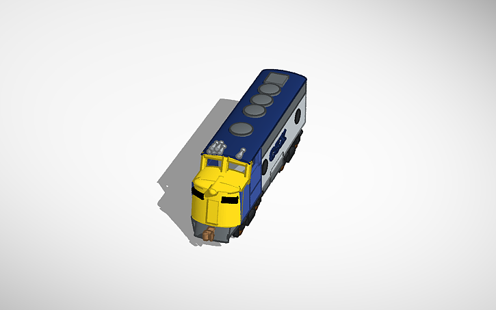 3D design CSX emd f7 - Tinkercad