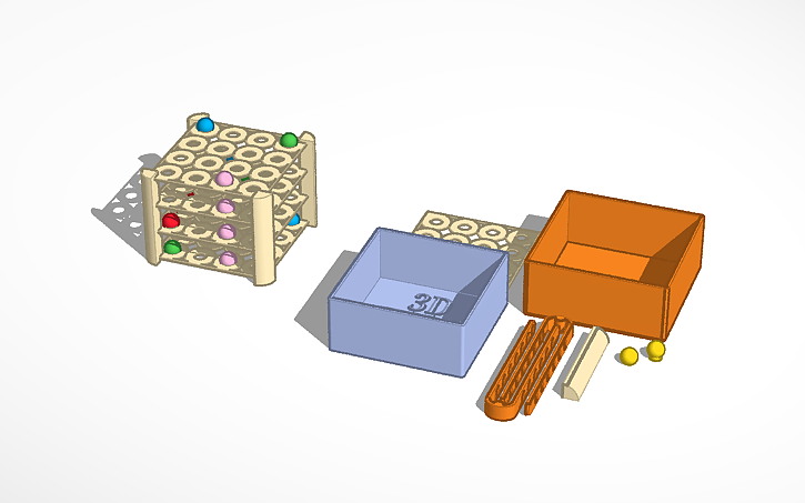 3D design 3D TIC TAC TOE - Tinkercad