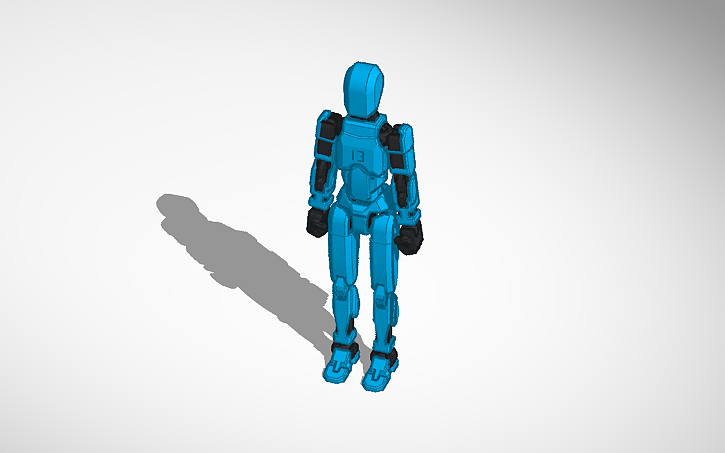 3D design stick titan assembly completed - Tinkercad