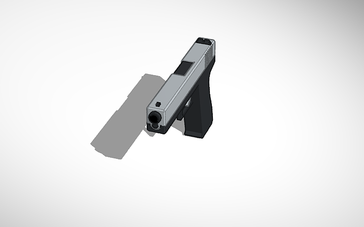 3D design bad glock 17 - Tinkercad