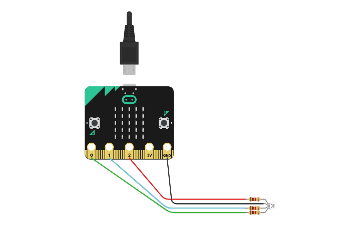 Circuit design Micro-Bit - Tinkercad