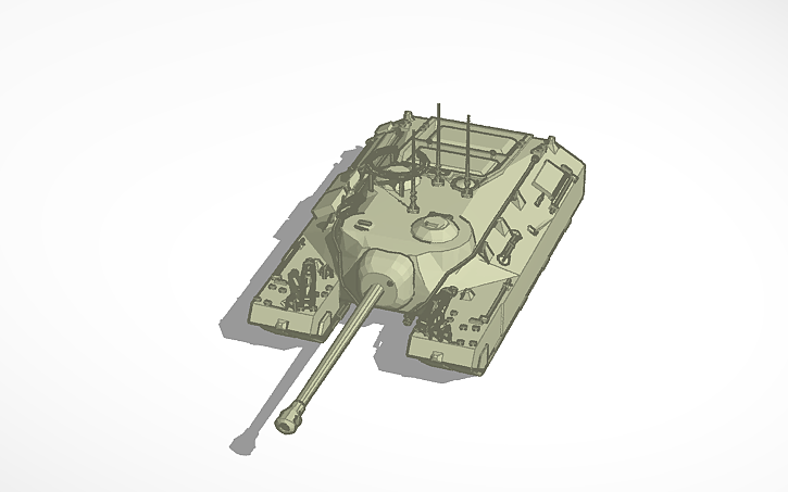 3D design T95-Tank - Tinkercad
