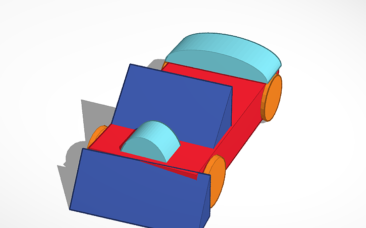 3D design Car With a scoop | Tinkercad