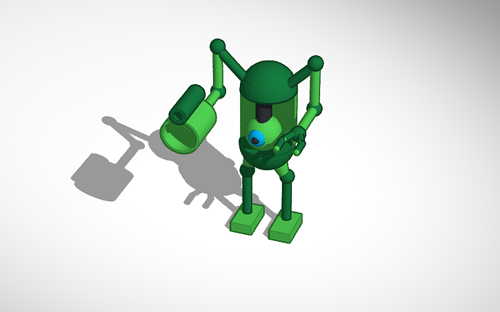 3D design jack-a-bot | Tinkercad