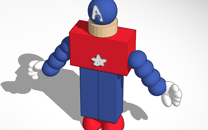 3D design Captain America | Tinkercad