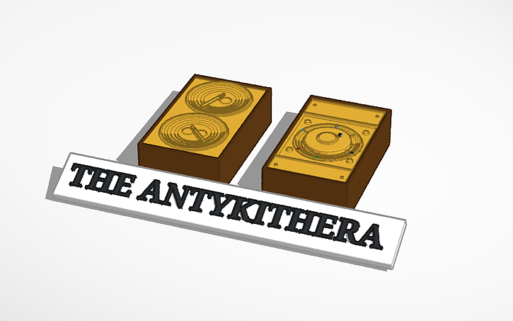 3D design The Antykithera is now copyable! - Tinkercad