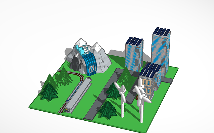 3D design Sustainable City - Tinkercad