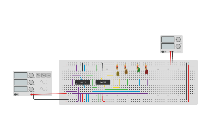 Circuit Design Experiment 7 Asynchronous Up Counter Tinkercad