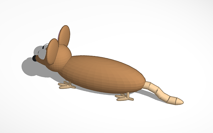 3D design Rat - Tinkercad