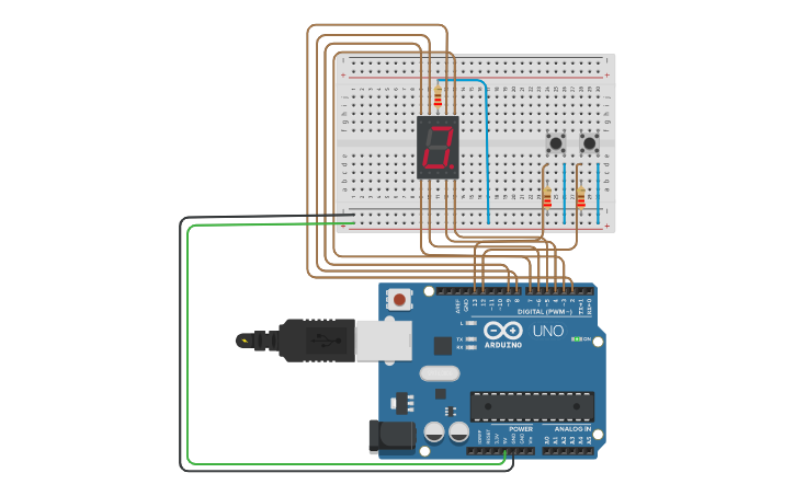 Circuit Design Leona 7 Segment Odd And Even Tinkercad