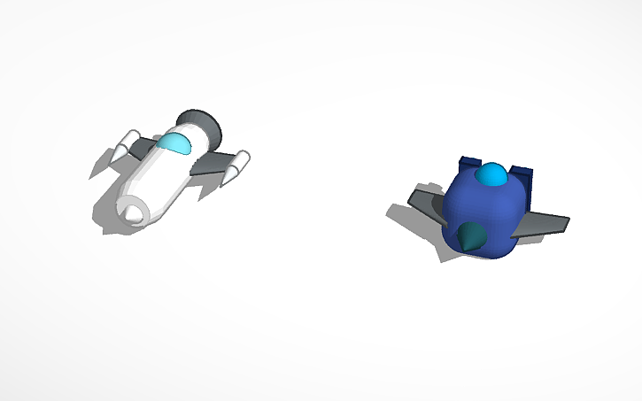 3D design Spaceship Build 20 min. | Tinkercad