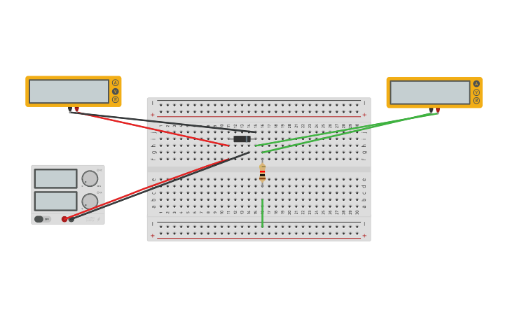 Circuit design Experiment 5_PN Junction Diode (FB) - Tinkercad