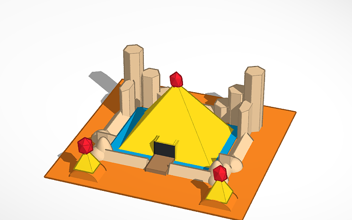 3D design Egypt pyramid | Tinkercad