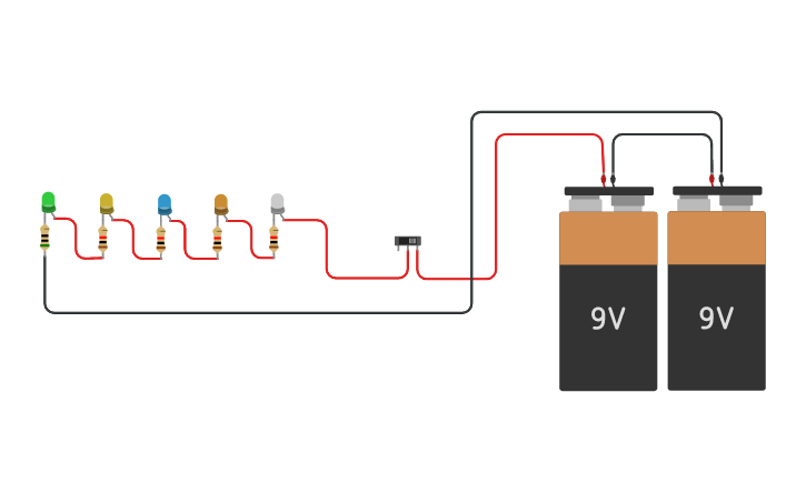 Circuit design Series circuit | Tinkercad